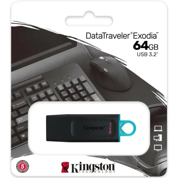 Kingston DataTraveler Exodia 64GB USB 3.2 | warranty